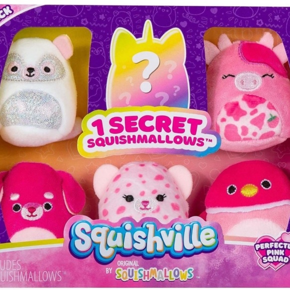 Squishmallows | Toys | Squishmallows Squishville Pink Mini Plush Set ...